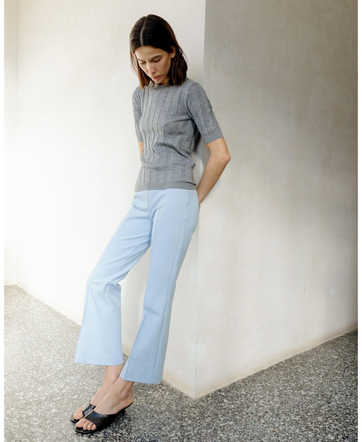 CALLAS MILANO Callas Milano Lola Cropped Kick Flare Pants
